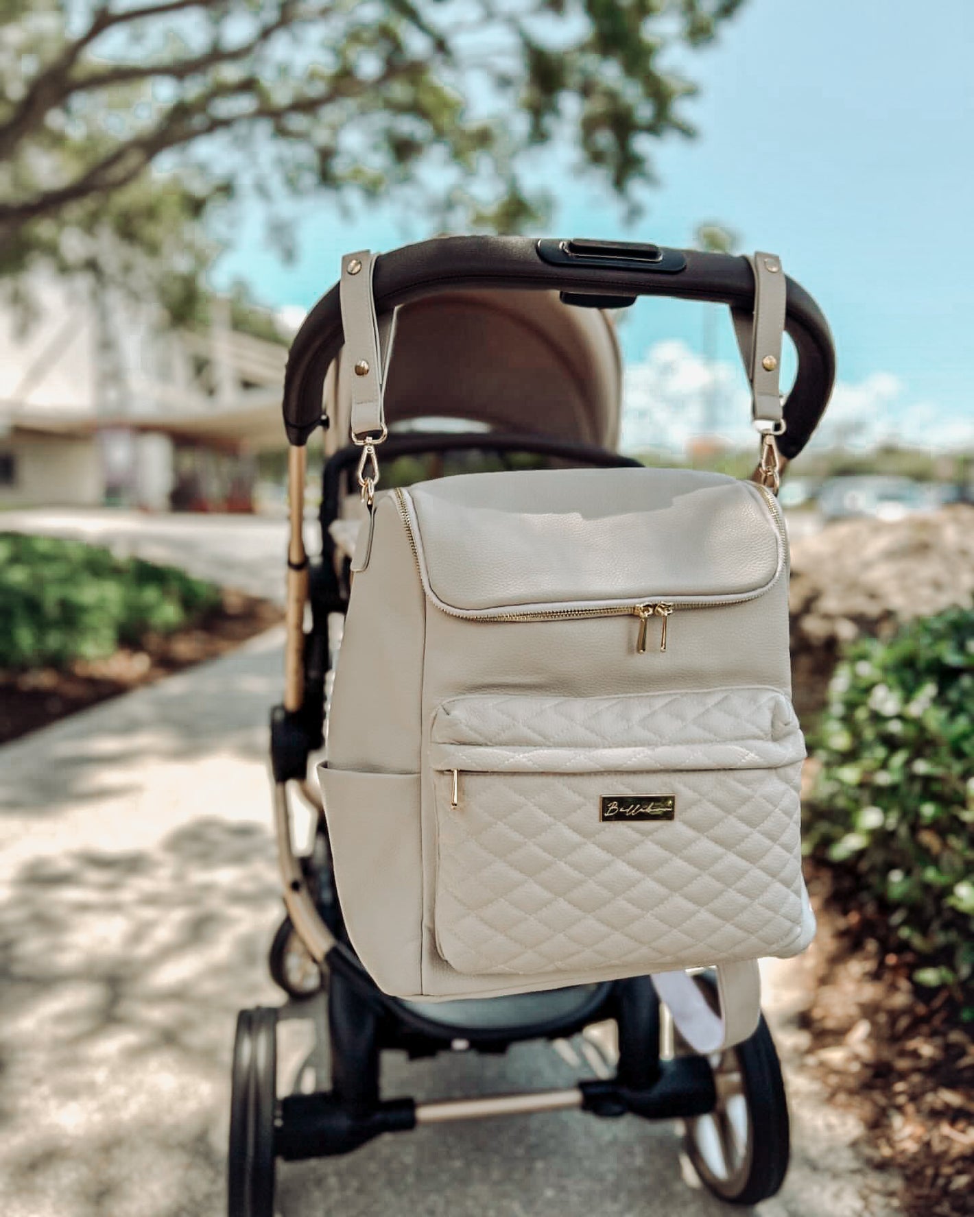 Deluxe Faux Leather Baby Diaper Bag | Multi-functional & Stylish ...